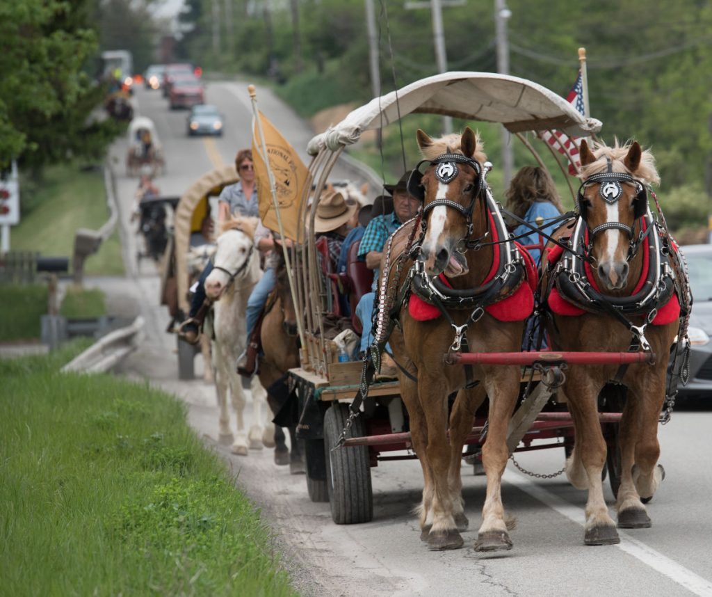National Road Festival’s wagon train ride shortened - Herald-Standard